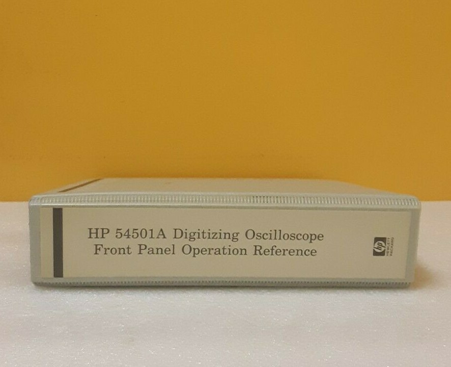 HP 54501-90901 54501A Digitizing Oscilloscope Front Panel Operation ...