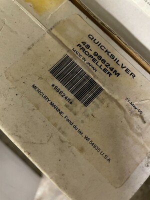 OEM Mercury Prop 48-96624m Nib Nos Nla 9.25 X 10 3/4 Pitch | eBay