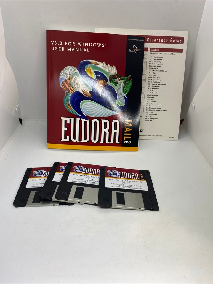 Eudora Mall Pro V3.0 For Window User Manual Disk 4 By Qualcomm ...