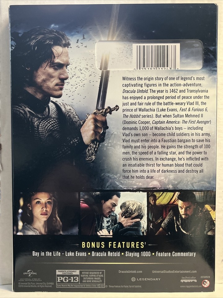 Dracula Untold (DVD, 2014) 25192212437| eBay