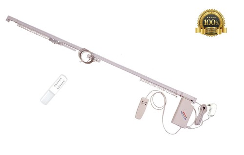 Up to 7 ft Window Curtain Drapery Remote Control Track System | eBay