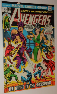 AVENGERS #114 SWORDSMAN MANTIS 9.0/9.2 1973 | eBay