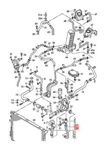 Genuine AUDI Q7 4LB Coolant Hose With Quick Release Coupling 7L8122051C ...
