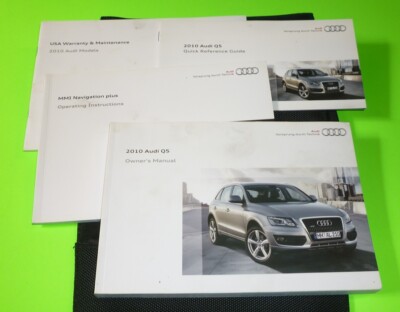 2010 AUDI Q5 OWNERS MANUAL SET 10 q 5 w/case + MMI NAVIGATION GUIDE | eBay