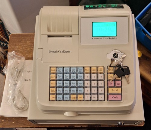 Electronic Cash Register with Flat Keyboard & Thermal Printer ...