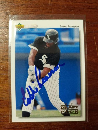 1992 Upper Deck Eddie Pearson Signed Card - COA | eBay