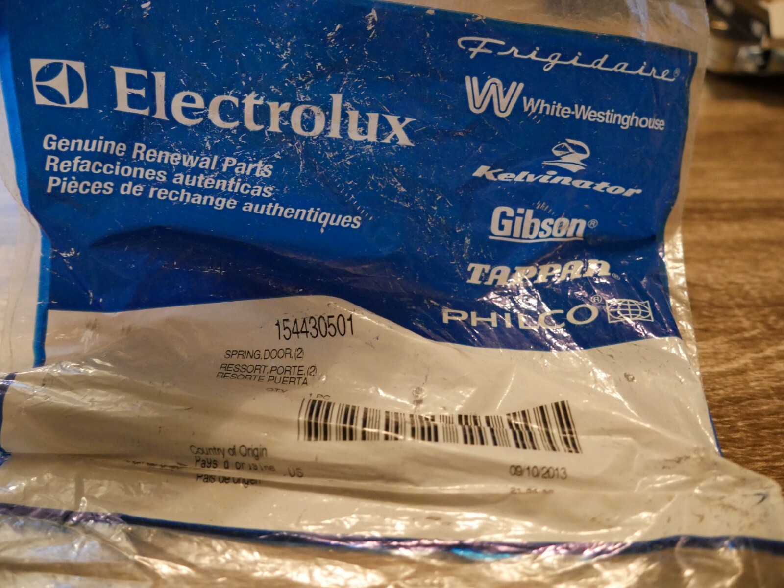 Frigidaire Dishwasher Door Spring 154430501 717449081513| eBay