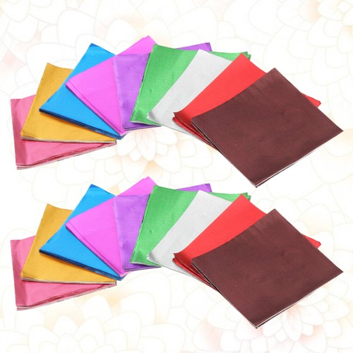 500 Pcs Colored Aluminum Foil Sugar Wrapper Candy Wrapping Paper | eBay