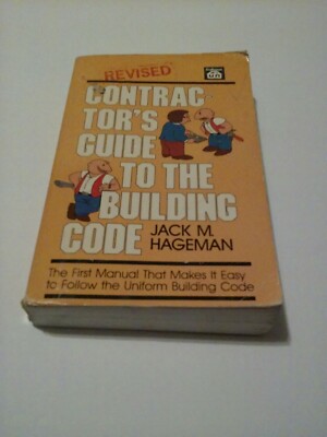 Contractors Guide To The Building Code Jack M. Hageman Hardcover | eBay