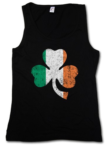 SHAMROCK IRISH FLAG TANK TOP VEST GYM Cloverleaf Ireland Dublin Belfast ...