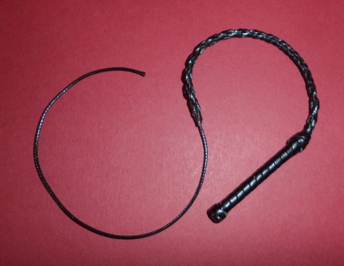 1/6th scale Cowboy Bull Whip - black - for 12" toy action figures | eBay UK