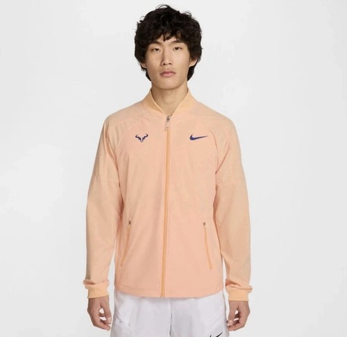 Nike Rafa Nadal Tennis Jacket Men’s Small Orange Chalk Full Zip DV2885 ...