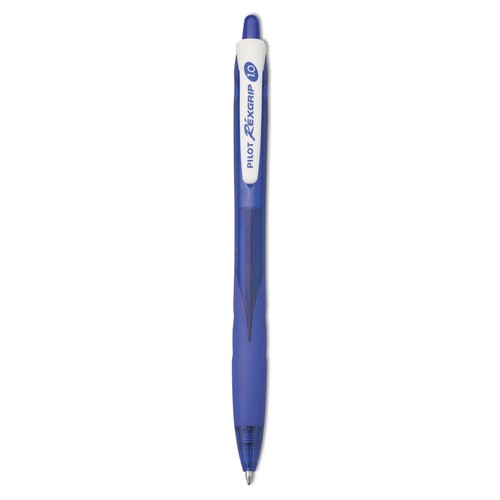 Pilot RexGrip BeGreen Retractable Ball Point Pen Blue Ink 1mm Dozen ...