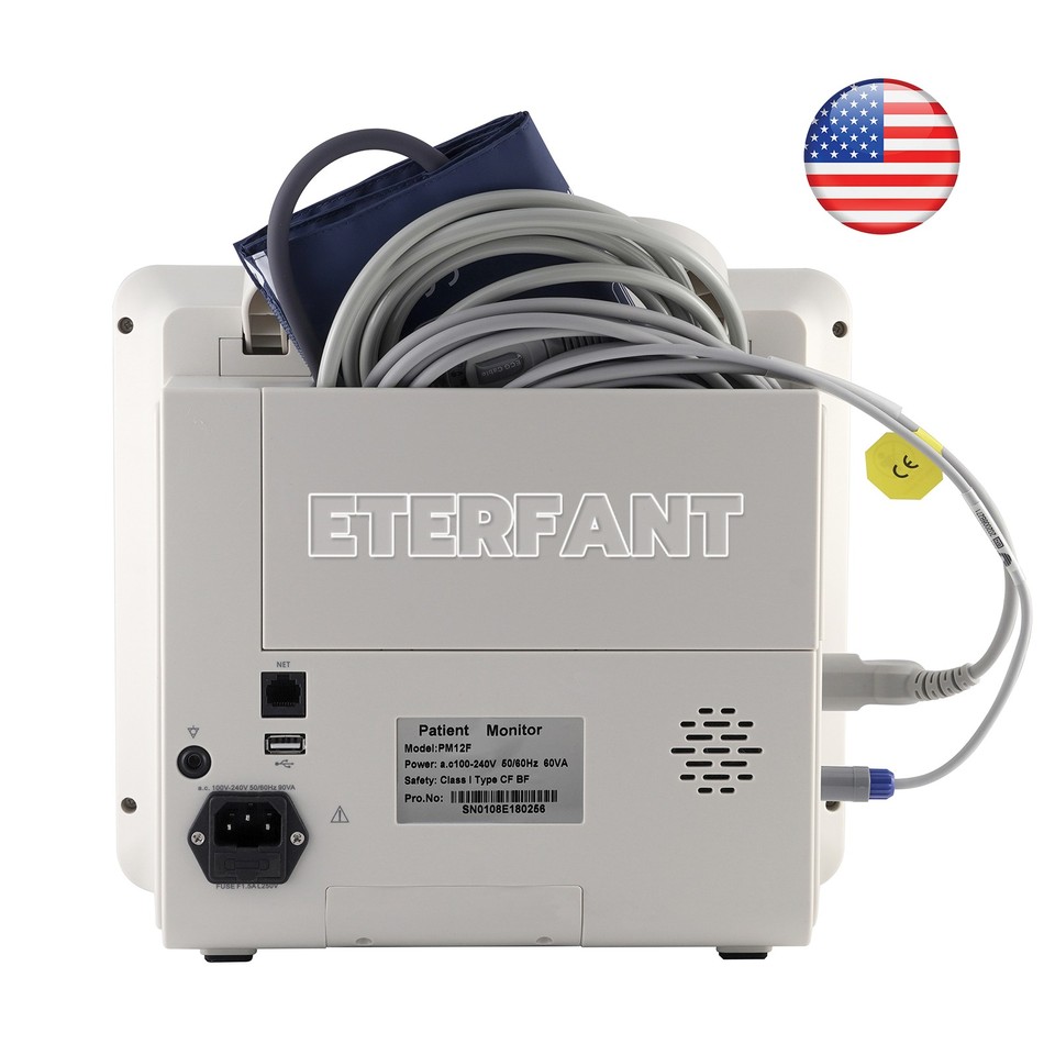 12" Patient Monitor ICU CCU Vital Sign For Hospital ECG NIBP RESP TEMP ...