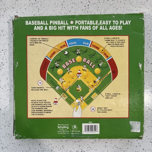 2001 Schylling Play Ball Baseball Pinball Game-Complete | eBay