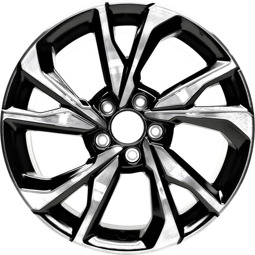 ALYHT020U46 - 10 Spiral-Spoke Machined and Black 18x8 Alloy Factory ...