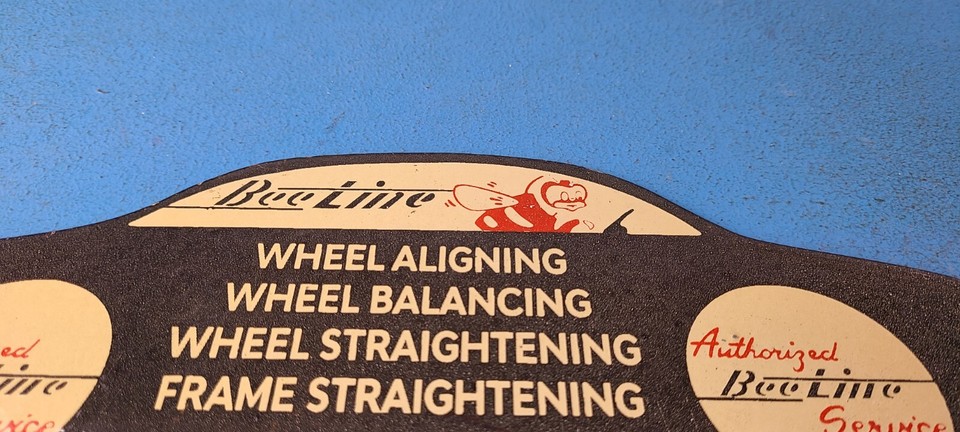 VINTAGE BEE LINE SERVICE PORCELAIN GAS MECHANIC GARAGE AUTO SERVICE ...