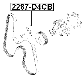 Tension Pulley Fits Oldsmobile 12618111, 25281-4A000, 25281-4A010 ...