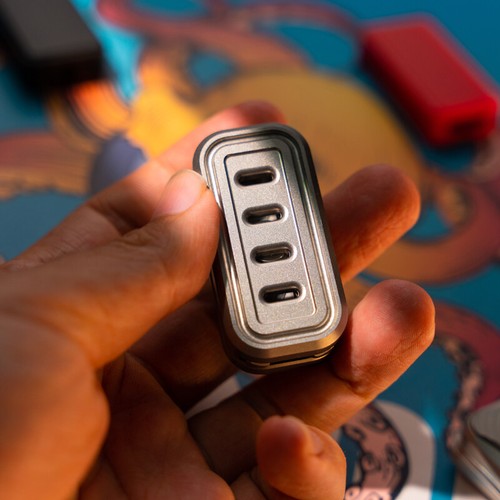 EDC Fork adult stress relieving toy classic metal push card for male ...