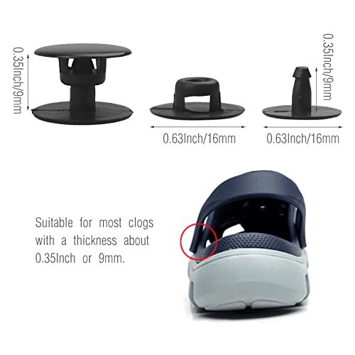 12 Pieces Croc Rivets Button, Replacement Strap Repair Fastener Button ...