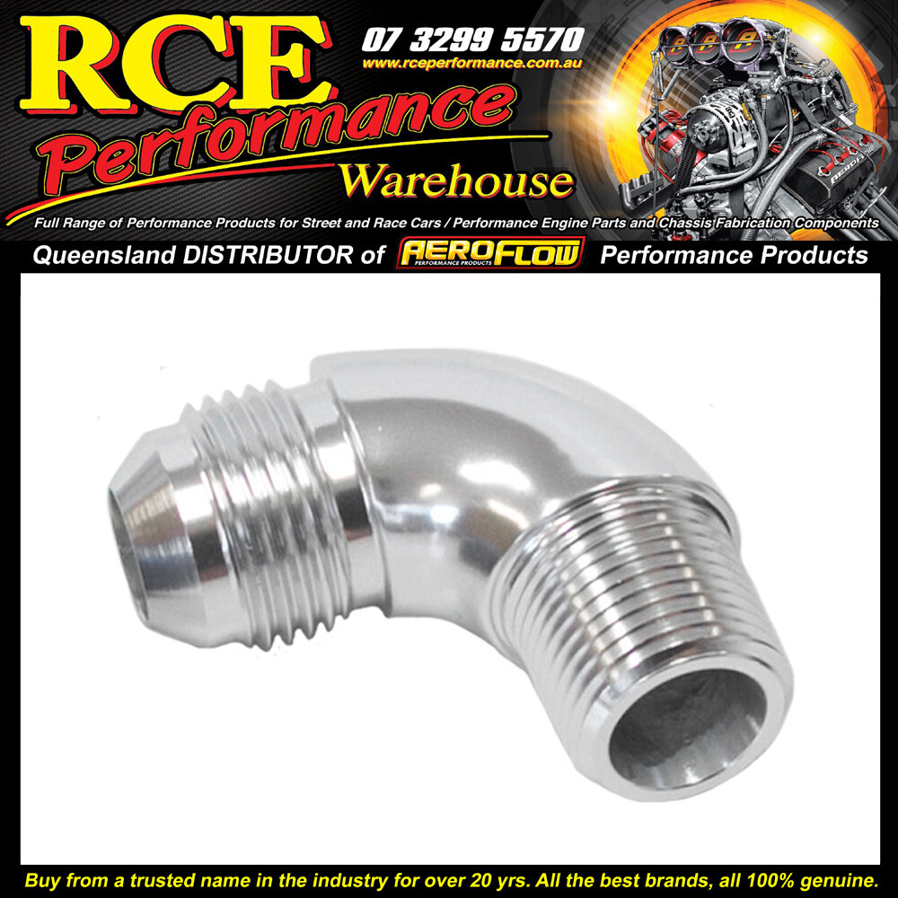 Aeroflow AF522-04-04S 90° 1/4" To-4an F/flow Slv No Restrict In Bend ...