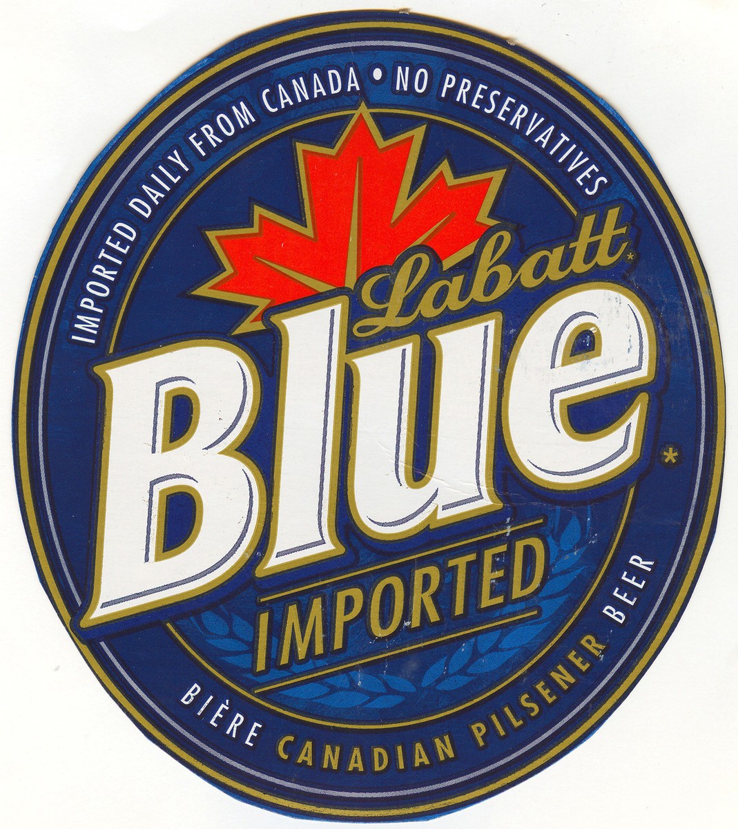 Labatt Bleue Logo Men's Labatt Blue Sweatshirts (Blue Medium)