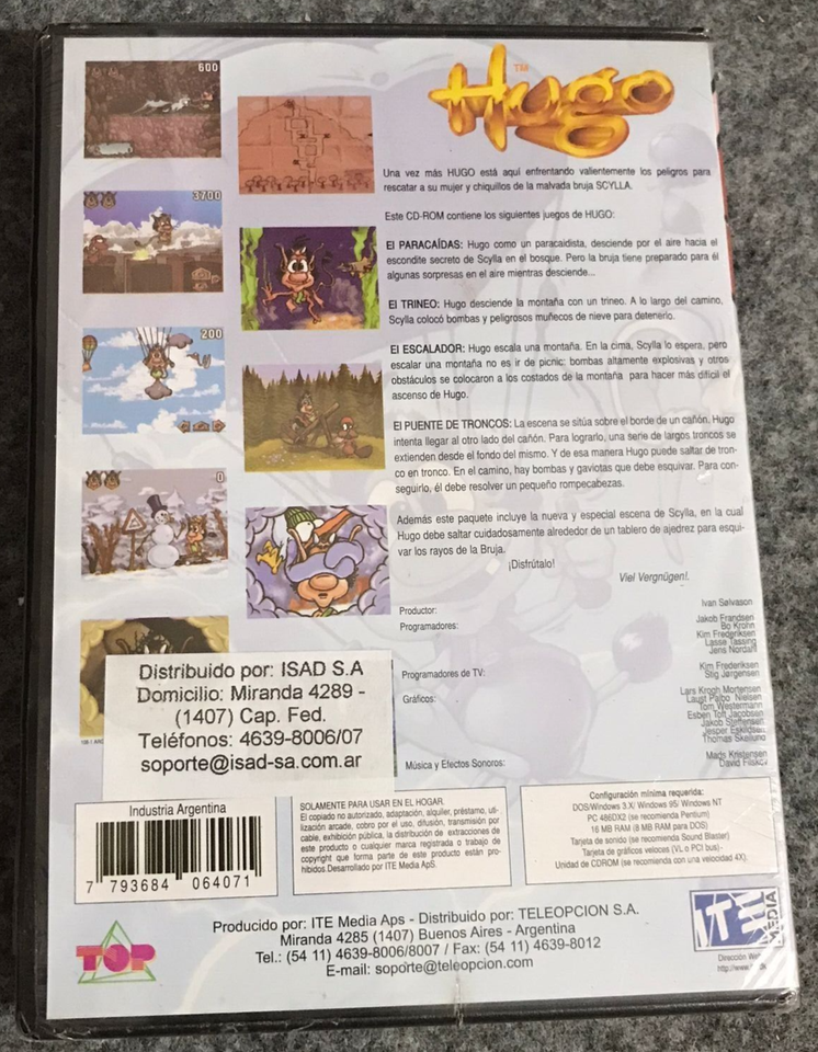 vintage cd rom Hugo save christmas - Argentina industry - sealed | eBay