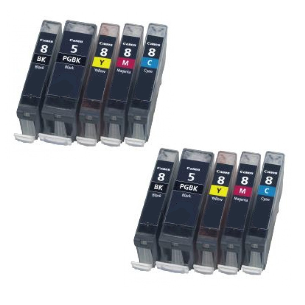 10 Ink Cartridge For Canon IP4500 IP5100 IP5200 IP5300 MP500 MP530 PGI5 ...