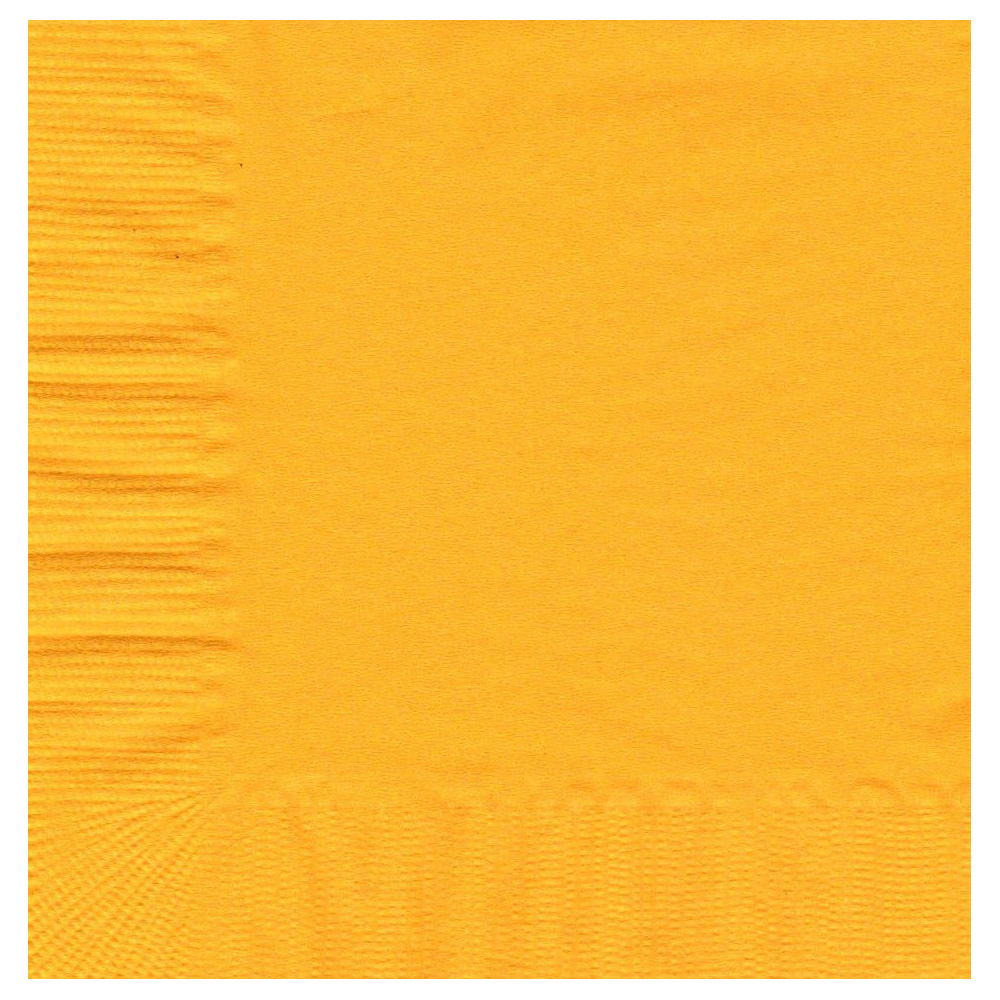 50 Plain Solid Color Luncheon Dinner Napkins Paper - Harvest/School Bus ...