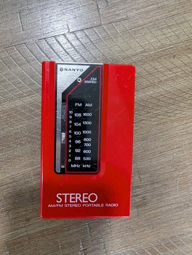 Sanyo RP40 Radio In Rare Red Color-Tested Working | eBay