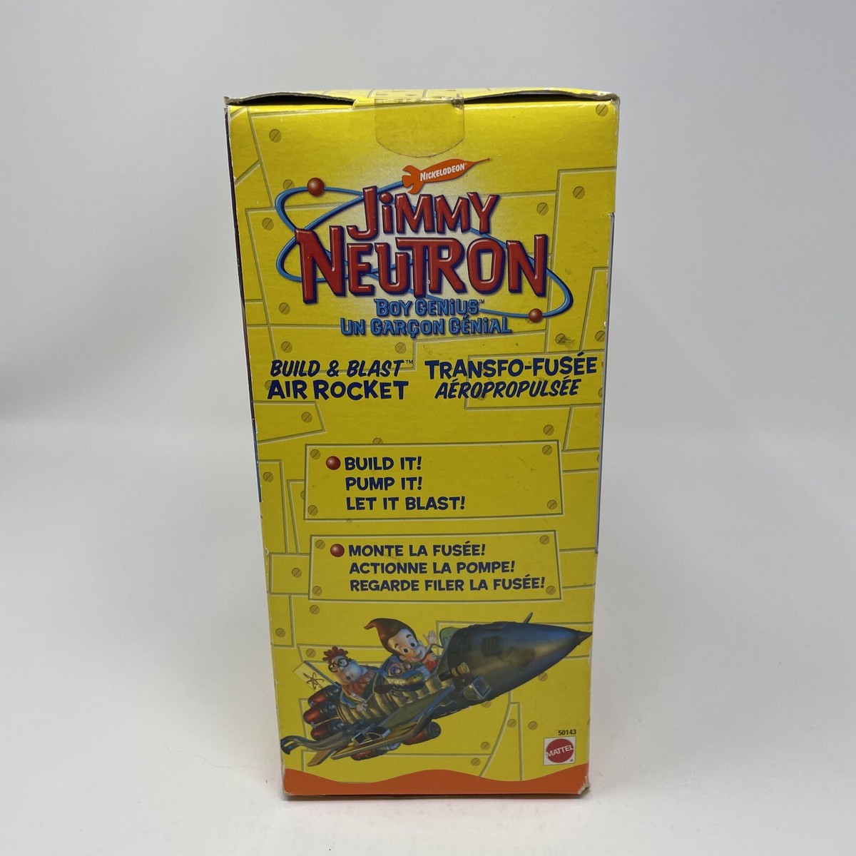Nickelodeon Jimmy Neutron Build Blast Air Rocket Mattel Jimmy Neutron