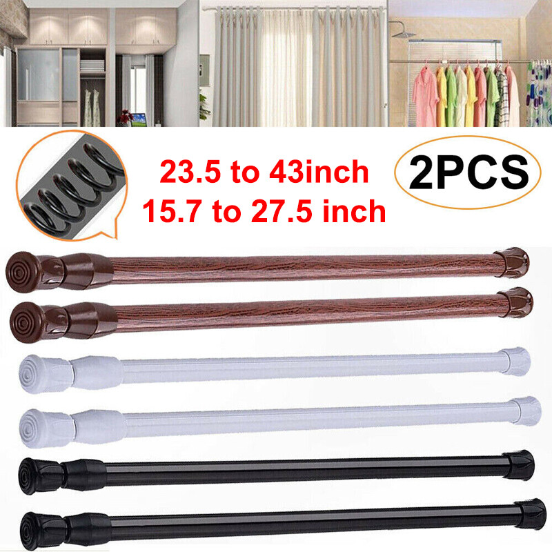 Curtain Rods Spring Loaded Mini Tension Rod Spring Loaded Curtain
