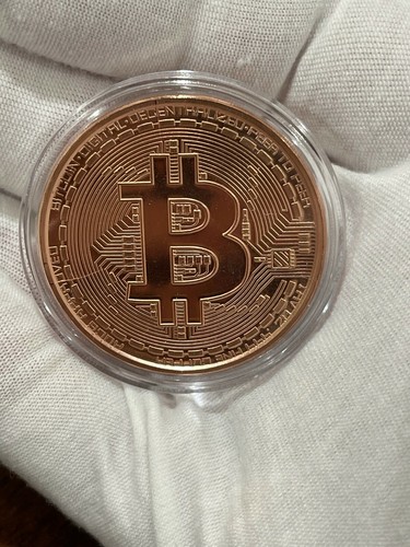2022 Bitcoin Crypto Commemorative 1oz Copper Round Blockchain Mint in a ...