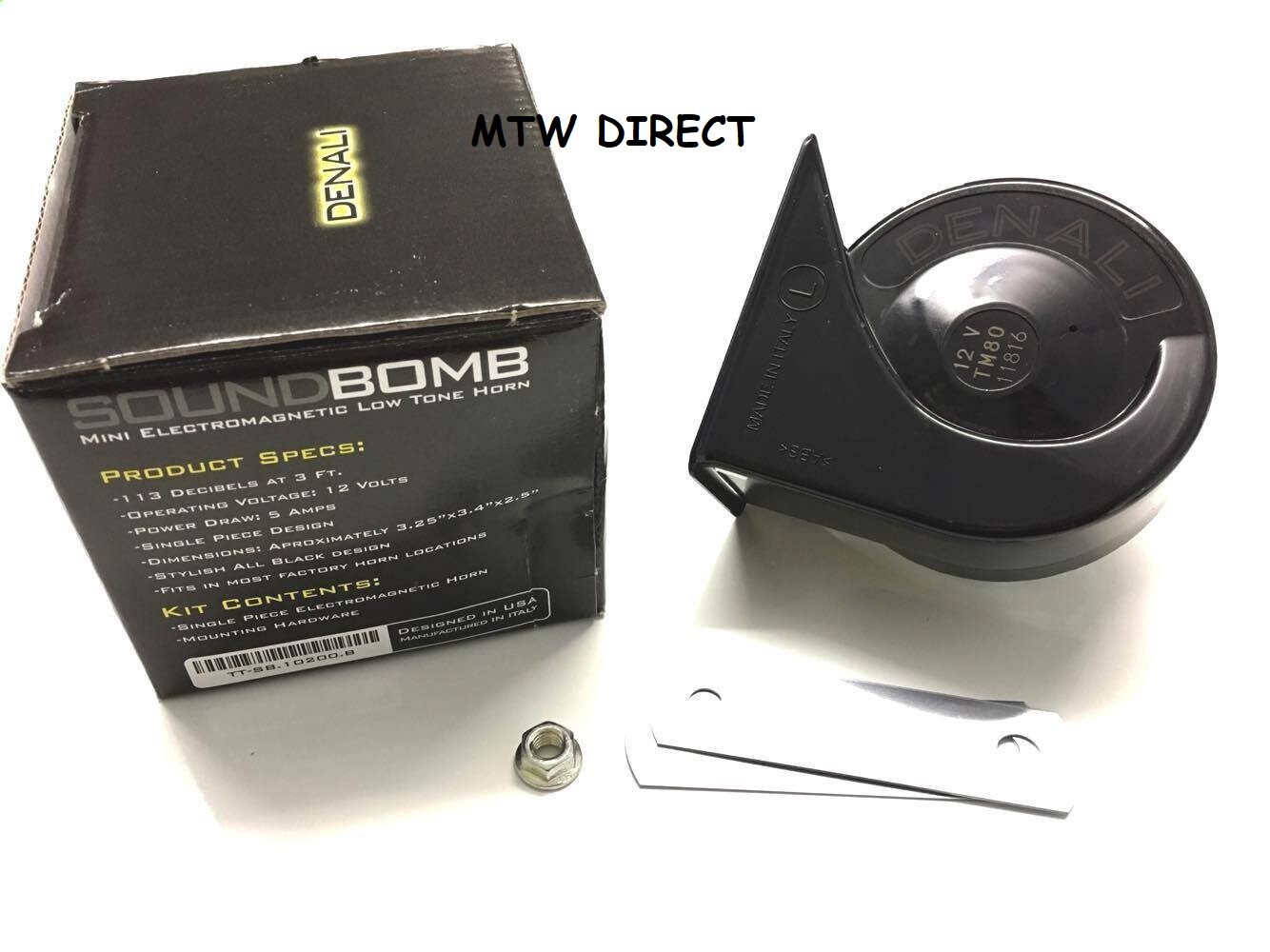 Denali Soundbomb Mini Motorcycle 113dB Horn Triumph Thruxton 2005 | eBay