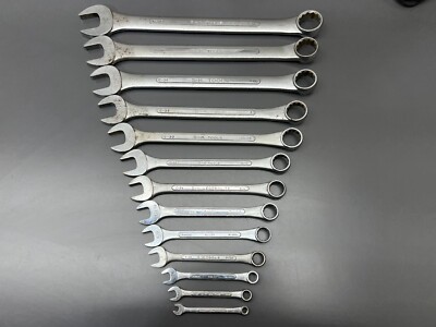 VINTAGE SK S-K TOOLS 13PC SAE COMBINATION WRENCH SET 1/4"-1 1/4" - USA ...