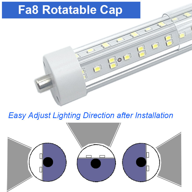 T8 8FT Led Tube Light Bulbs FA8 Single Pin 144W 8 Foot Led Shop Light ...