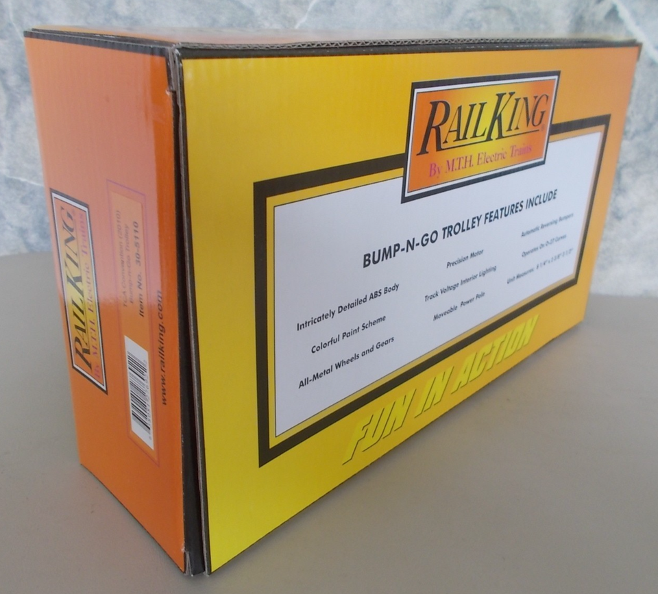 RARE 2010 MTH Rail King TCA Convention Electric Train Bump-n-Go Trolley ...