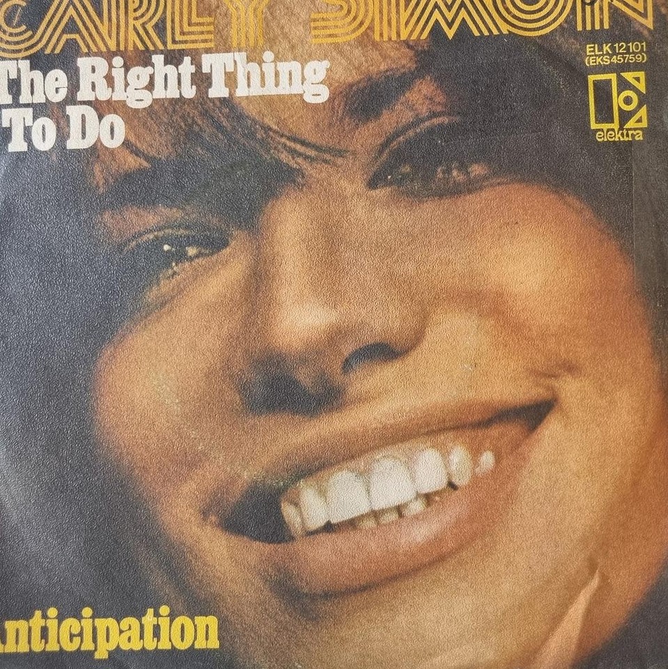 Carly Simon - The right thing to do/ Anticipation 7'' Vinyl Germany | eBay