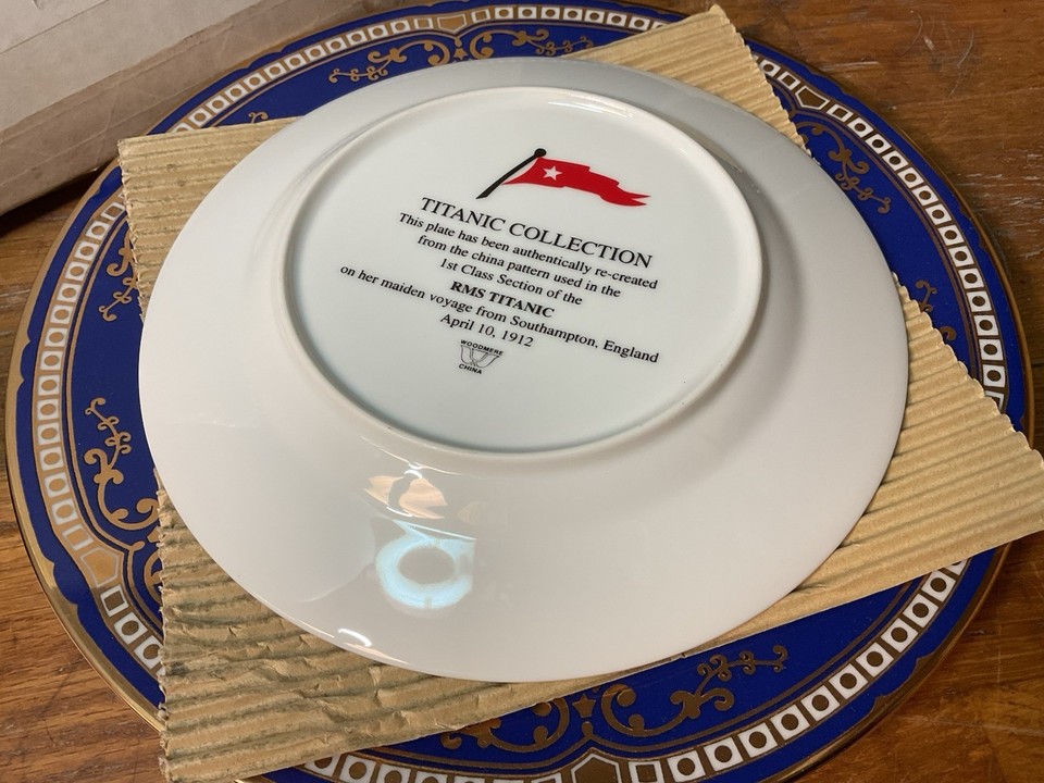 1996 Titanic Discovery Cruise Expedition Dinnerware Titanic Movie ...
