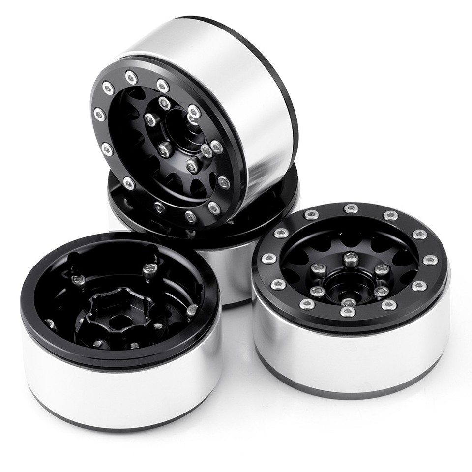 RCBATER Alu 1.55" Beadlock Wheel Rim Hub Upgrade for 1/18 UTB18 Capra ...