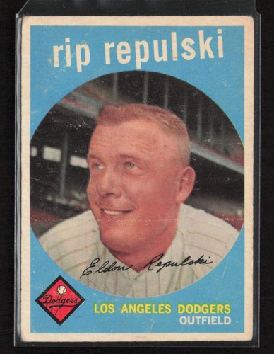 1959 Topps #195 Rip Repulski Los Angeles Dodgers VG-EX | eBay