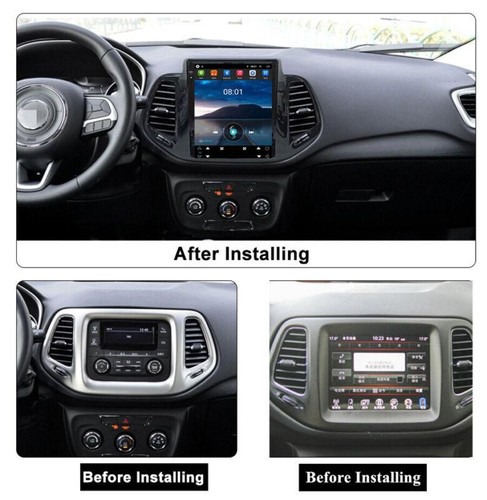 9.7" Vertical Screen Radio For 2017-2020 Jeep Compass GPS NAVI Android ...