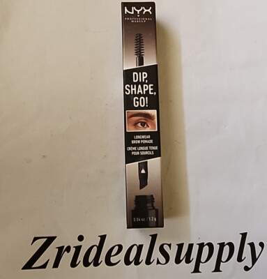 NYX PROFESSIONAL MAKEUP Dip, Shape, Go! Longwear Eyebrow Kit Black | eBay