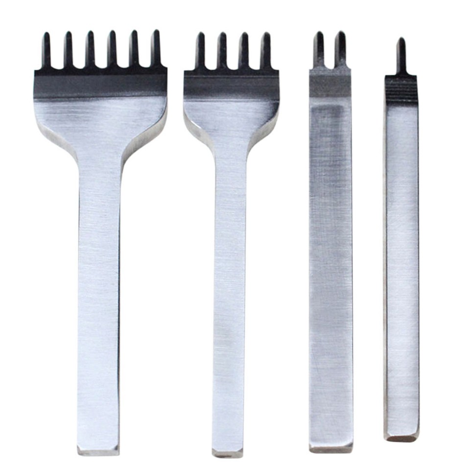 3/4/5/6MM Leather Stitching Sewing Punches 1/2/4/6 Prong Hand Hole ...