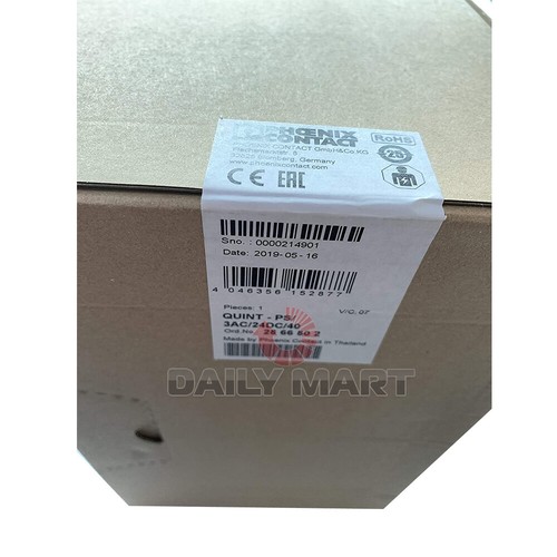 New In Box PHOENIX CONTACT 2866802 QUINT-PS/3AC/24DC/40 Power Supply ...