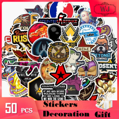 50pcs CS Go Game Counter-Strike Vinyl Decal Stickers Laptop Waterproof ...
