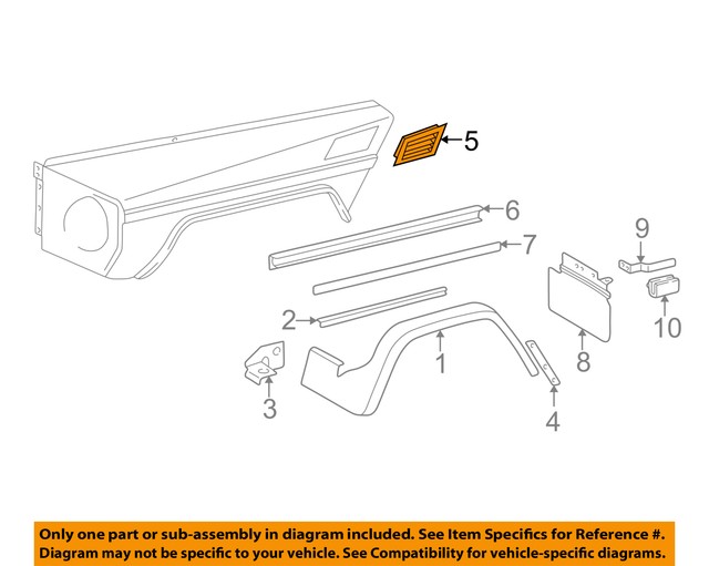 MERCEDES OEM 02-03 G500 Fender-Vent Grille Grill 4638810185 | eBay