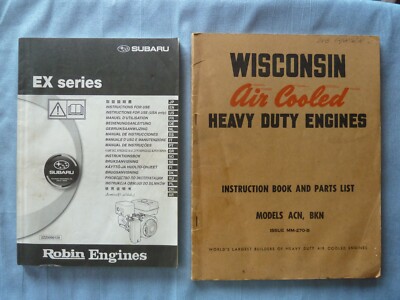 wisconsin engine acn,bkn, subaru robin engine ex series instruction ...