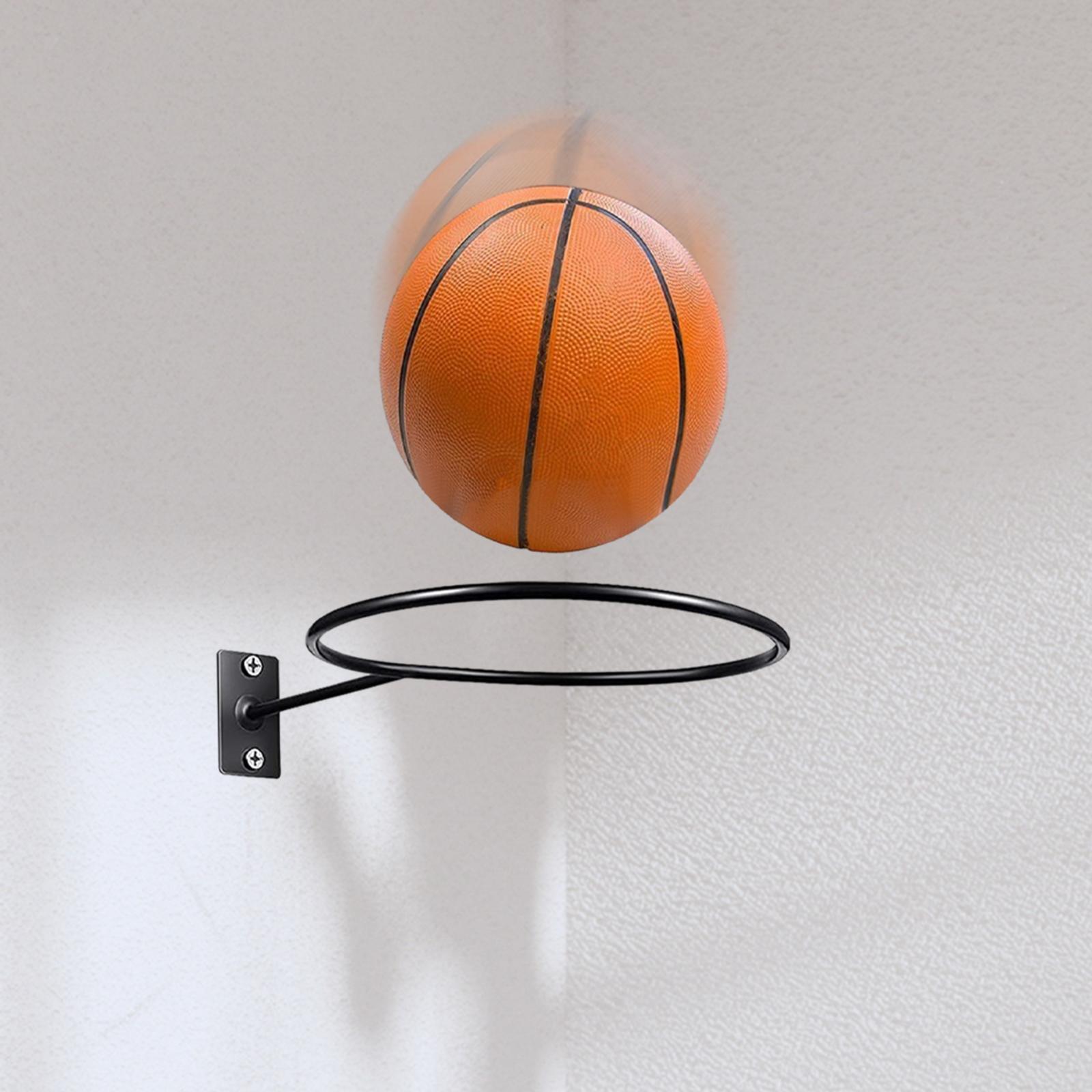 Ball Storage Wall Mounted Iron Basketball Storage Rack for Rugby ...