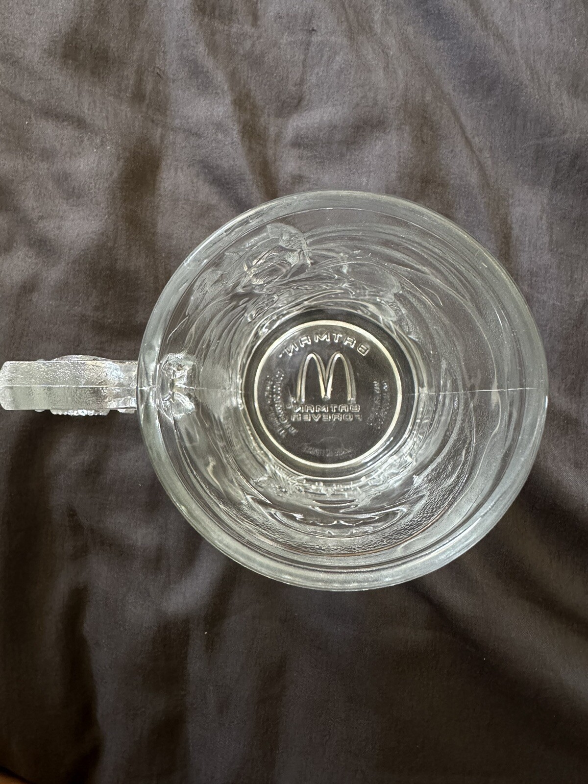 McDonald's Batman Forever 1995 DC Comics Batman Glass Mug-Made In ...